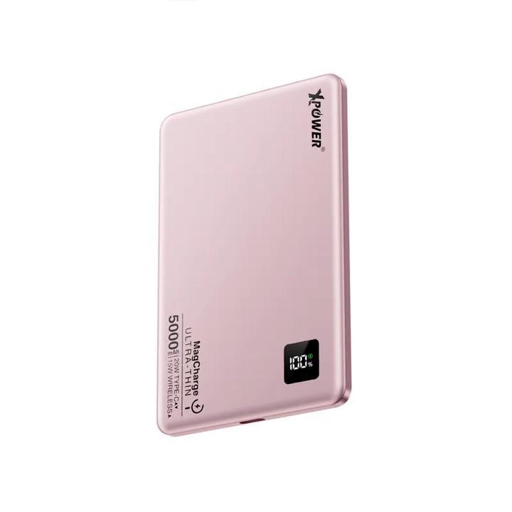 XPower M5K 2合1鋁合金數顯 5000mAh PD3.0+磁吸無線外置充電器 | XPower M5K 3 In 1 PD 3.0 ...
